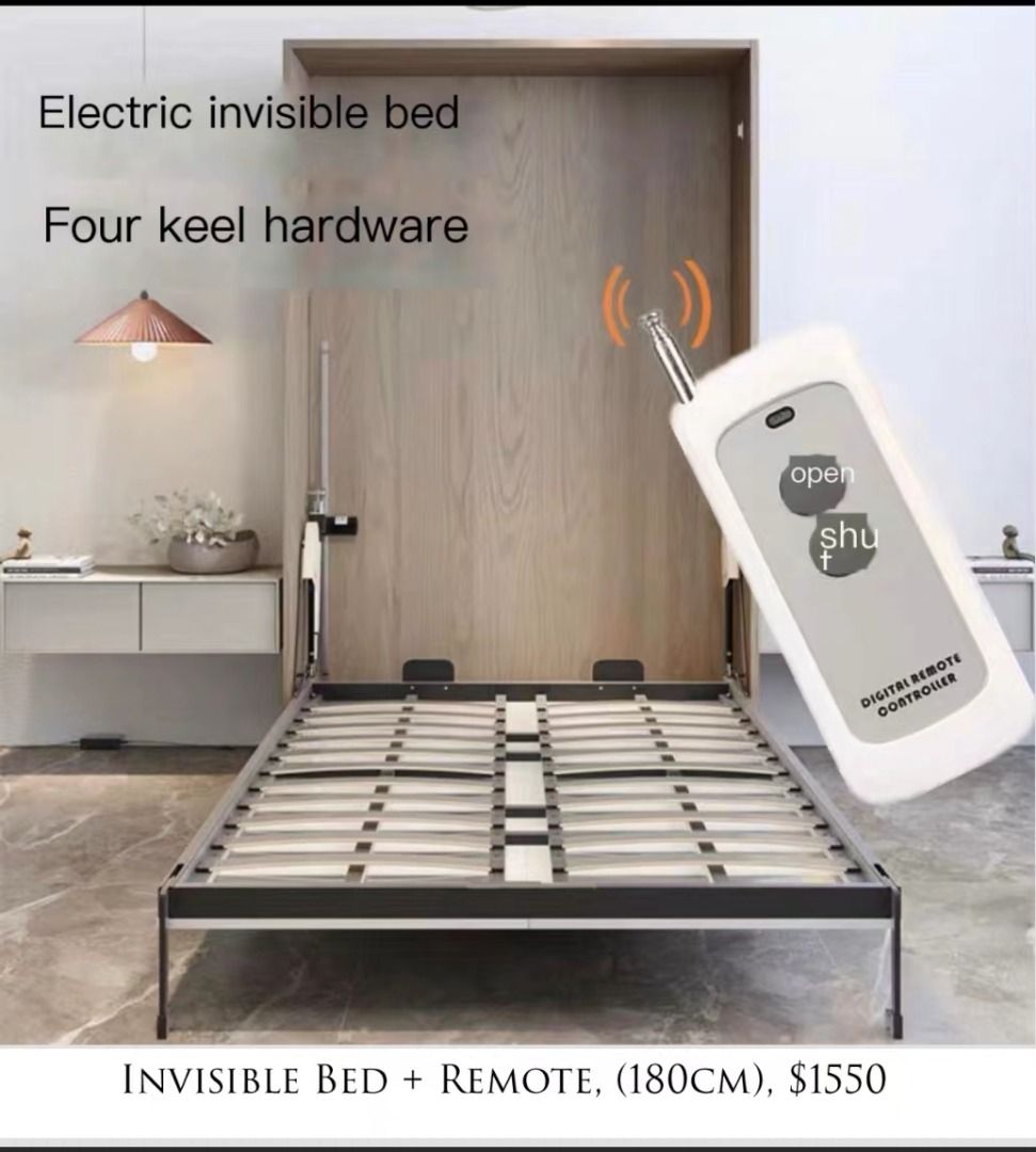 Invisible Beds Collection - Vertical Horizontal, Solid Wood, Remote ...
