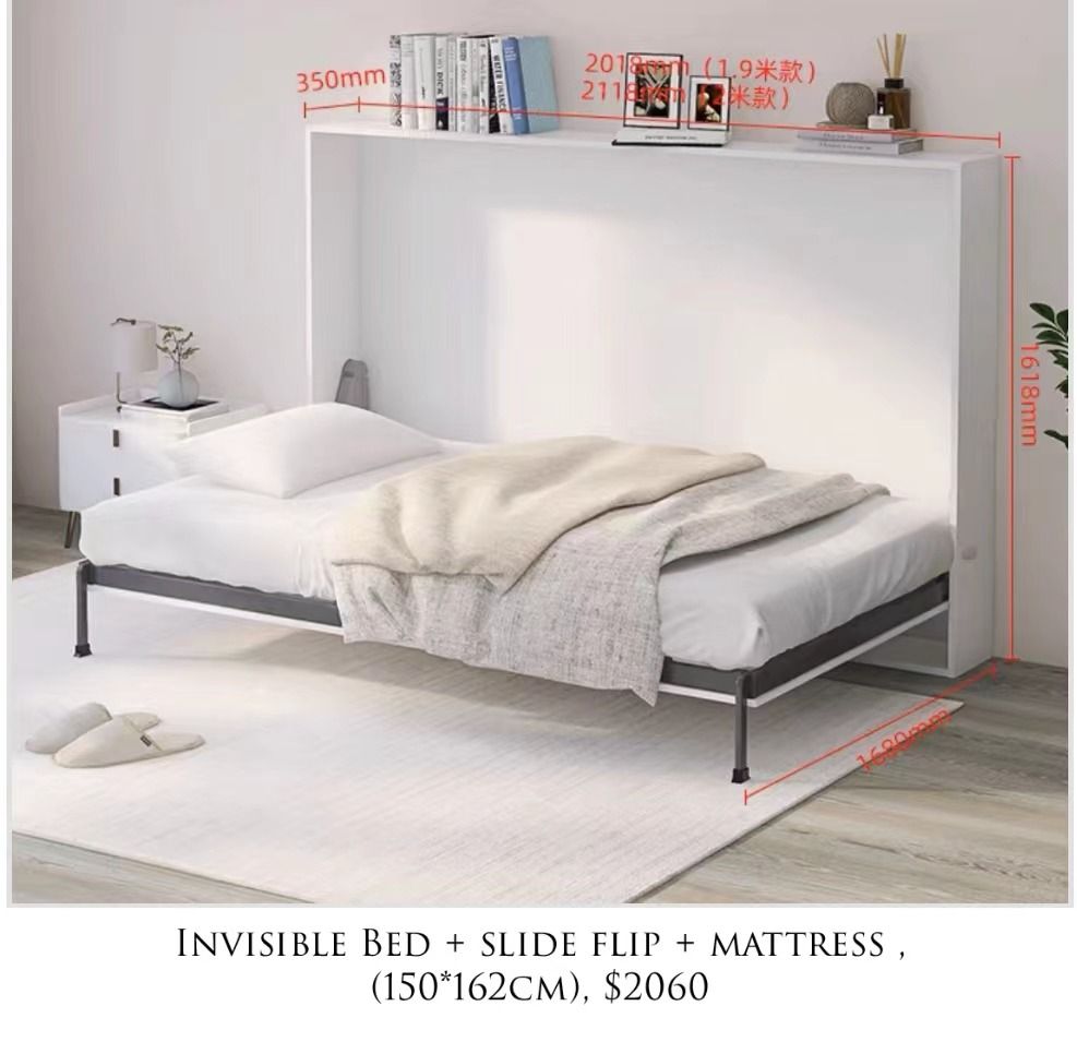 Invisible Beds Collection - Vertical Horizontal, Solid Wood, Remote ...