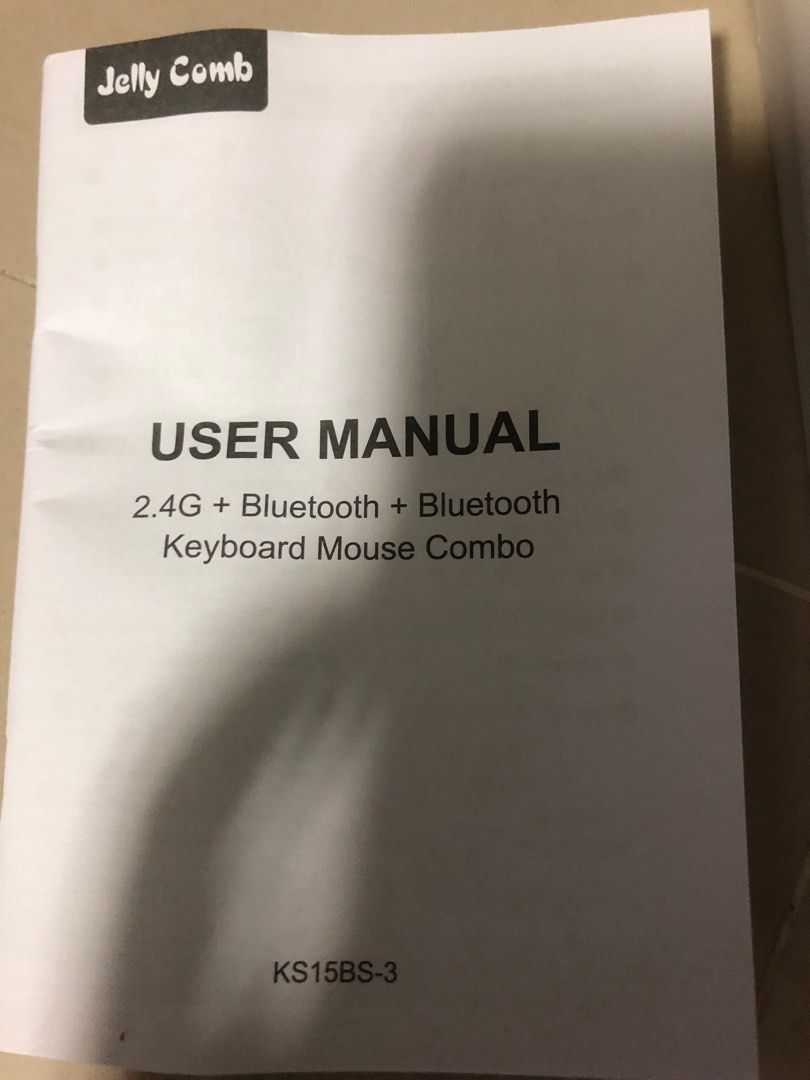 Jelly Comb Wireless Keyboard and Mouse, Full Size Ultra Slim 2.4GHz ...