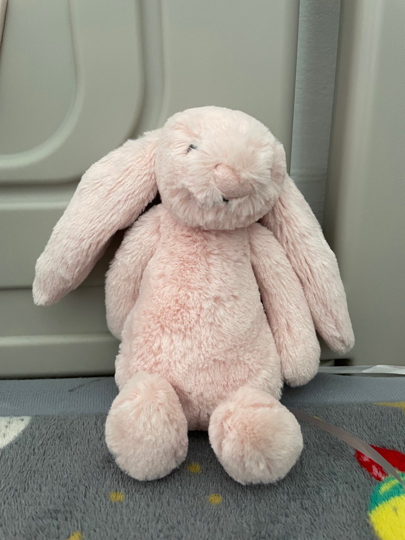 Jellycat Light Pink Bunny, Babies & Kids, Infant Playtime on Carousell