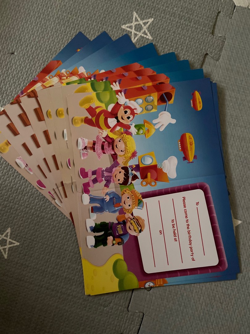 Jollibee Invitation 15pcs, Hobbies & Toys, Stationary & Craft, Other ...
