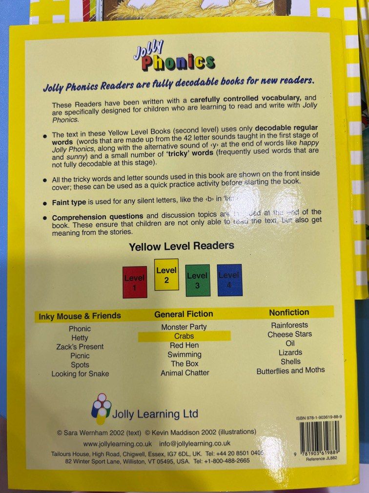 Jolly phonics yellow level readers complete set Level 2, Hobbies & Toys ...