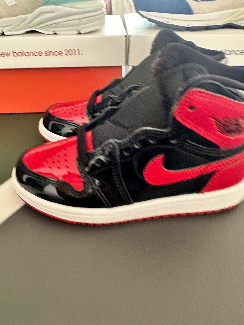 Kids Nike New Balance kith Jordan 1 patent bred, Babies & Kids, Babies ...
