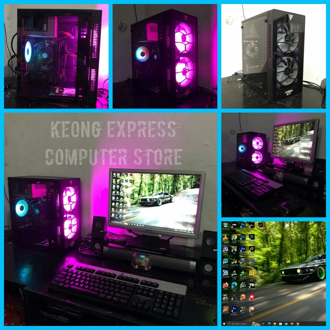 Komputer Gaming Fullset Tinggal Colok Amd a8 Ram 12GB, Elektronik ...
