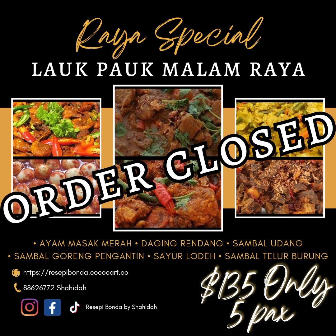 Lauk Pauk Malam Raya, Food & Drinks, Packaged & Instant Food on Carousell