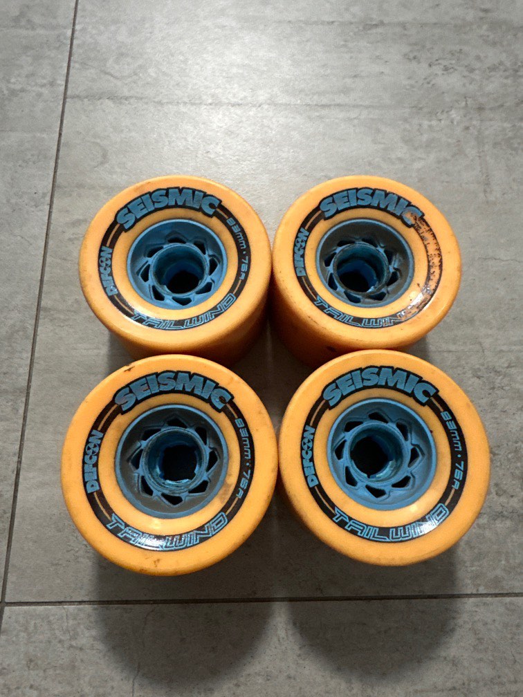 Seismic Tailwind 83mm Mango LDP Longboard wheels, Sports Equipment ...