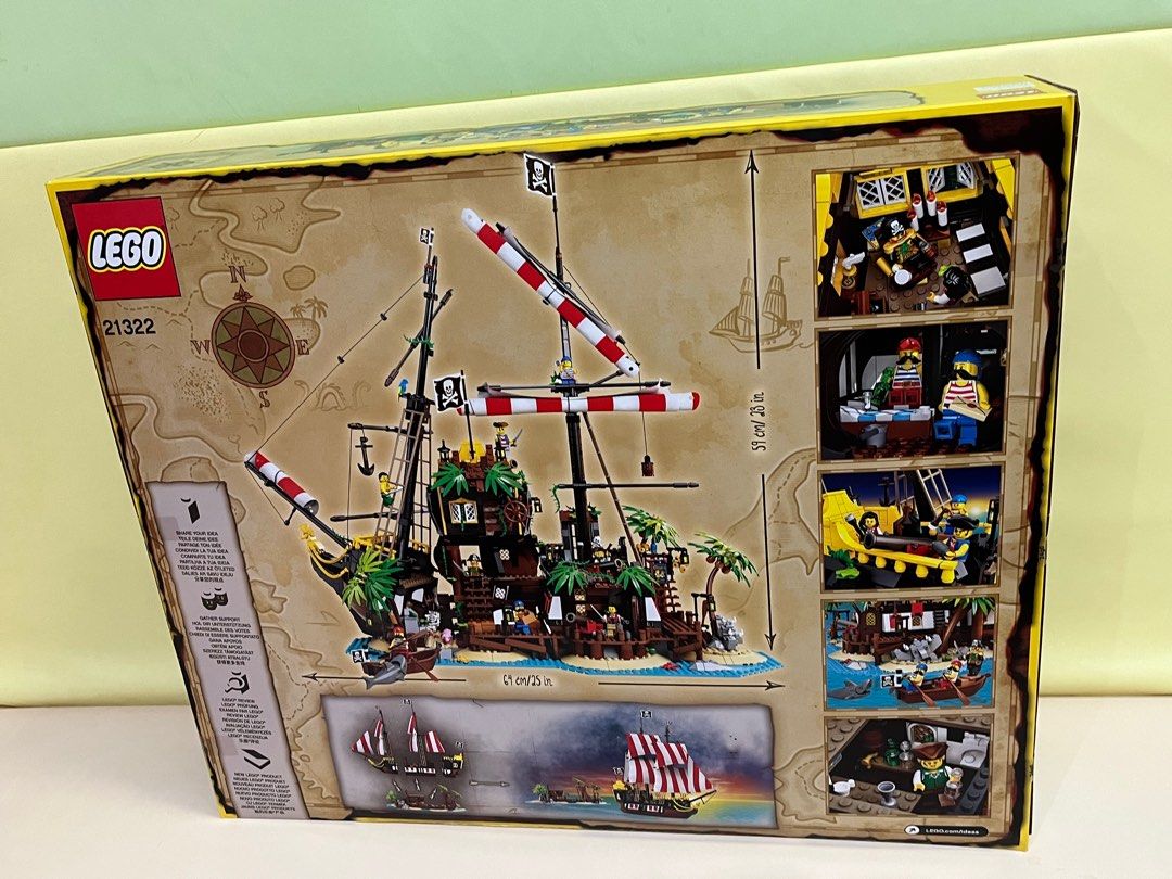 Lego 21322 ideas Pirates of Barracuda Bay 海盜船, 興趣及遊戲, 玩具 & 遊戲類 - Carousell