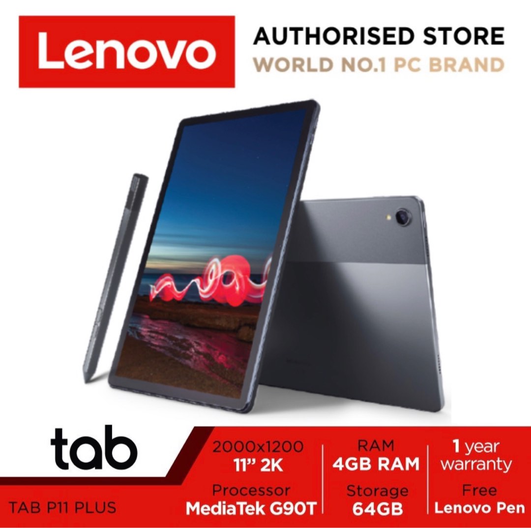 Lenova Tab P11 Plus 64GB, Mobile Phones & Gadgets, Tablets, Android on ...