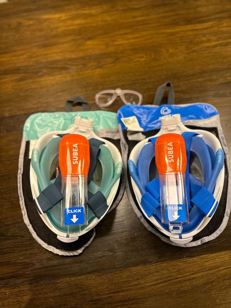 {Like New} Snorkeling Easybreath Surface Mask x 2 plus SUBEA ...