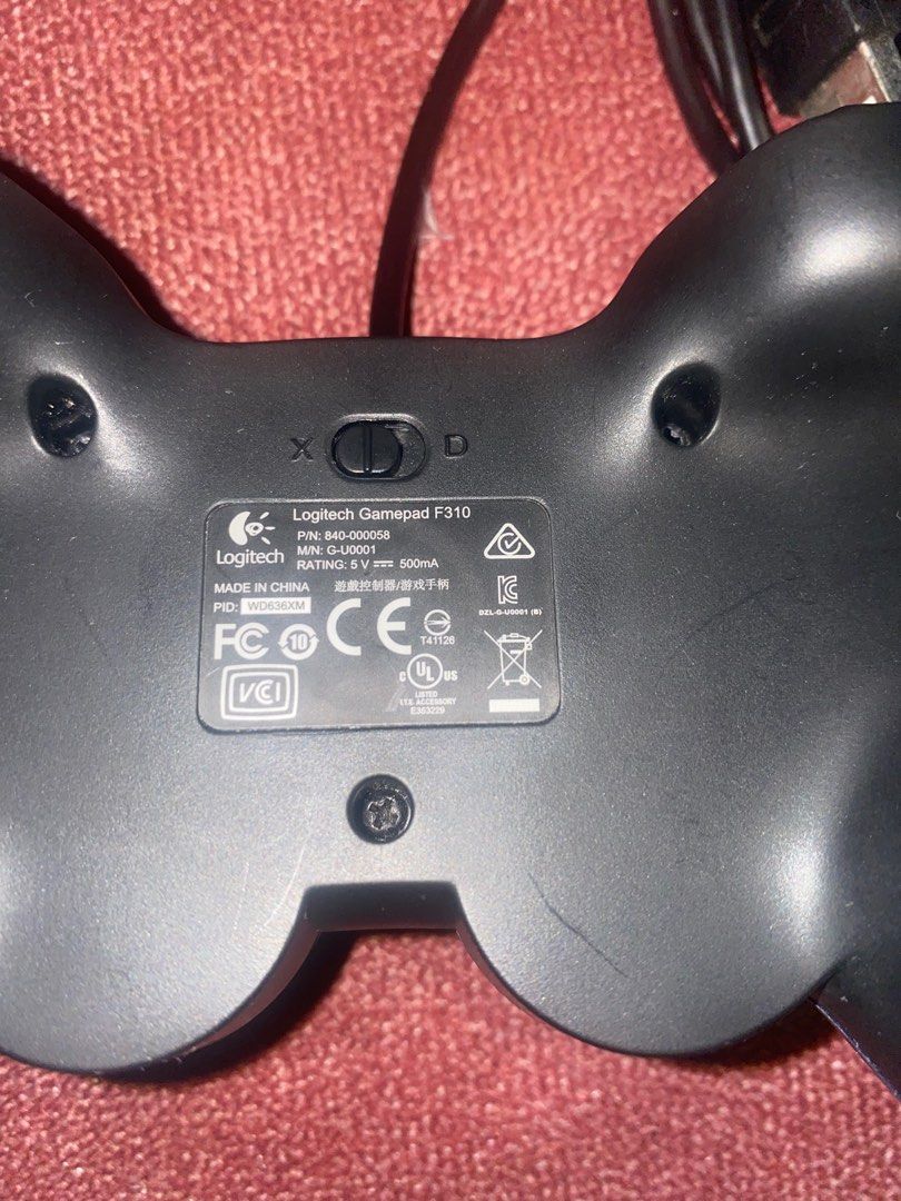 LOGITECH GAMEPAD F310 PC CONTROLLER, Video Gaming, Gaming Accessories ...