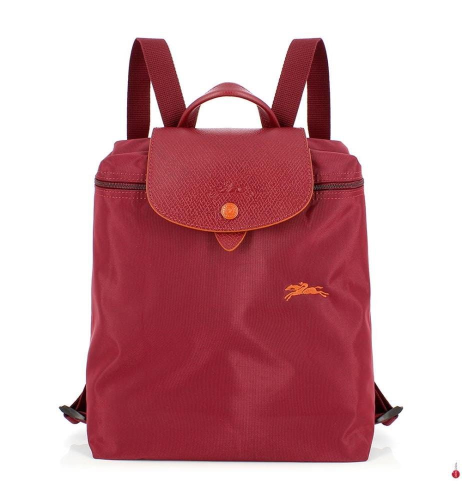 LONGCHAMP - Backpack Le Pliage Club - Burgundy, Women's Fashion, Bags ...
