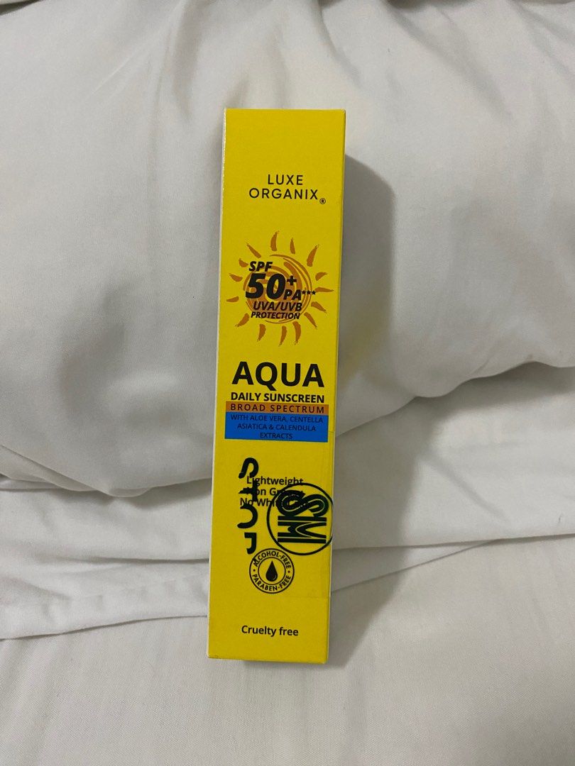 Luxe Organix Aqua Daily Sunscreen SPF 50+ (50ml), Beauty & Personal ...