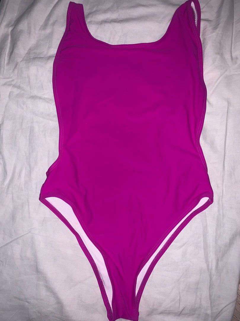 Magenta Open side One piece, Women's Fashion, Swimwear, Bikinis ...