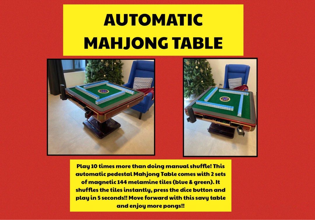 Mahjong Table Automatic Shuffle, Hobbies & Toys, Toys & Games on Carousell