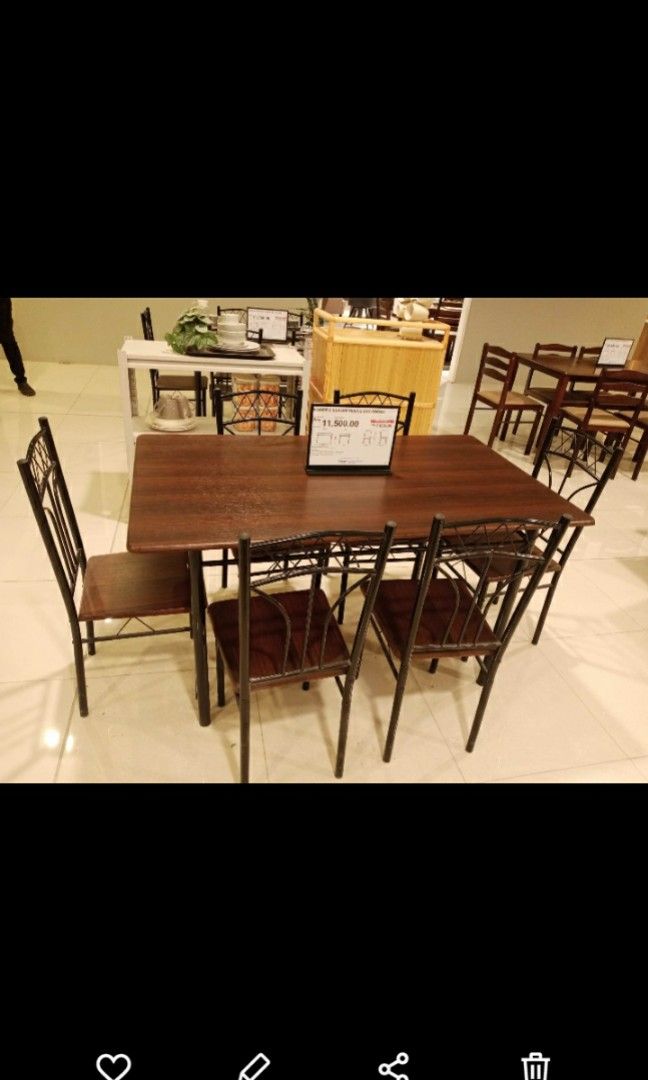 Mandaue 6 seater dining tables, Furniture & Home Living, Furniture ...