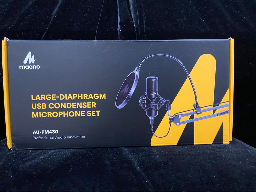 Maono AU-PM430 Large Diaphragm (25mm!!!) Condenser USB Microphone ...