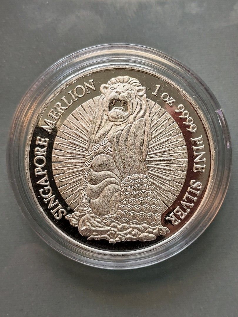 Merlion 1 oz pure silver coin, Hobbies & Toys, Memorabilia ...