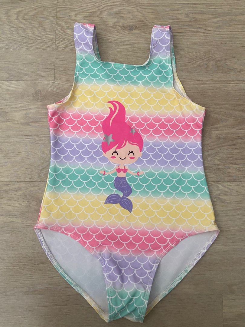 Mermaid swimsuit girl 7 years, Babies & Kids, Babies & Kids Fashion on ...