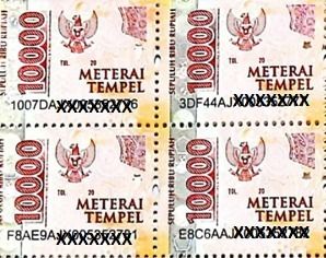 Meterai 10.000 original, Hobbies & Toys, Memorabilia & Collectibles ...