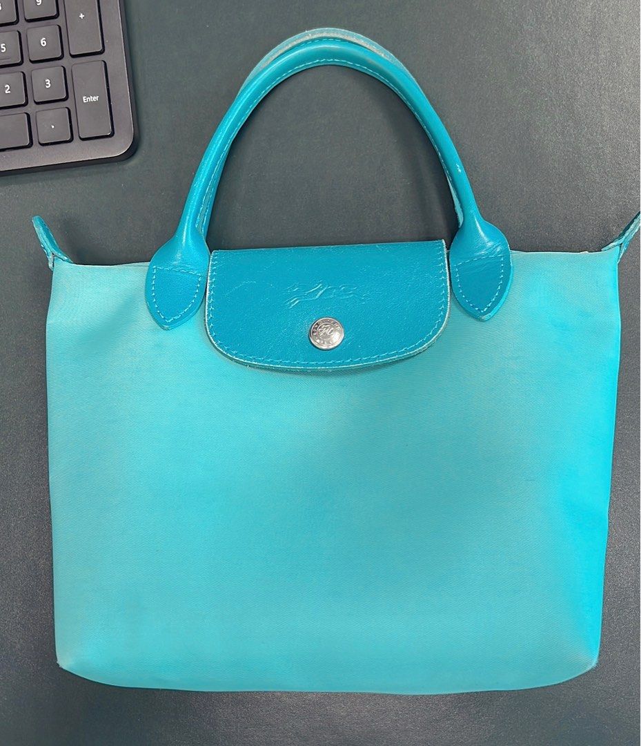 Mini Longchamp in tiffany colour, Women's Fashion, Bags & Wallets ...