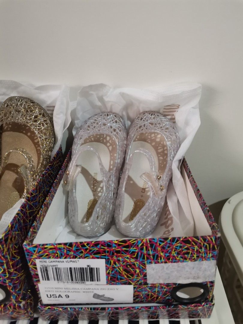 Original Mini Melissa Campana White s9, Babies & Kids, Babies & Kids ...