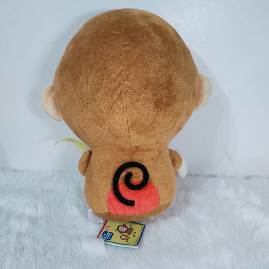 Monkichi with Banana Plushie, Hobbies & Toys, Toys & Games on Carousell