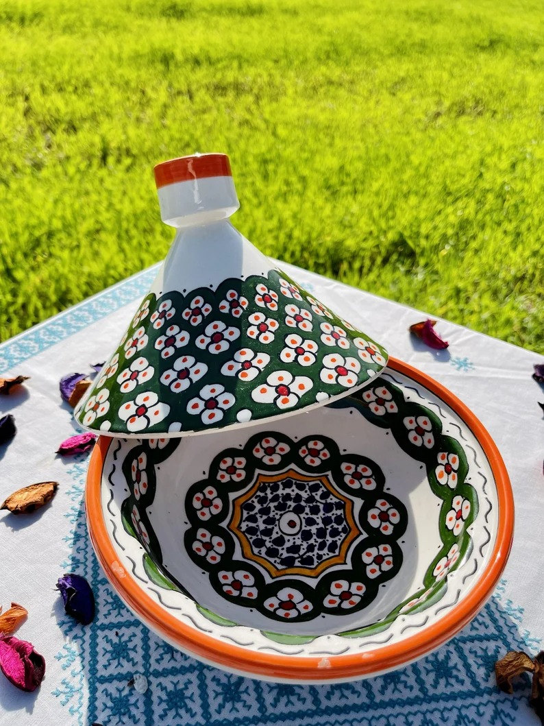 Moroccan Tagine For Cooking and Serving 100% Handmade Ceramic Tajine ...