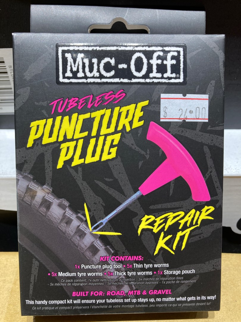Muc-Off Tubeless Puncture Plug Repair Kit, Sports Equipment, Bicycles ...