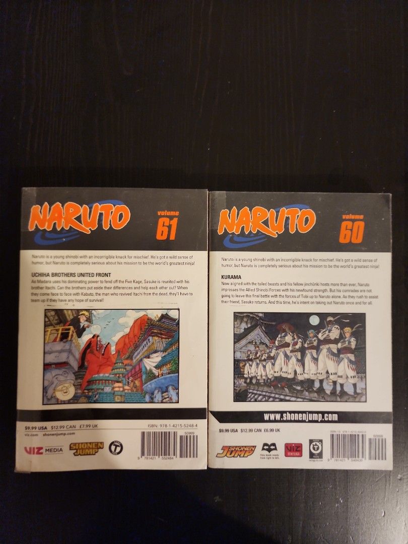 Naruto manga volume 61 and 60, Hobbies & Toys, Books & Magazines ...