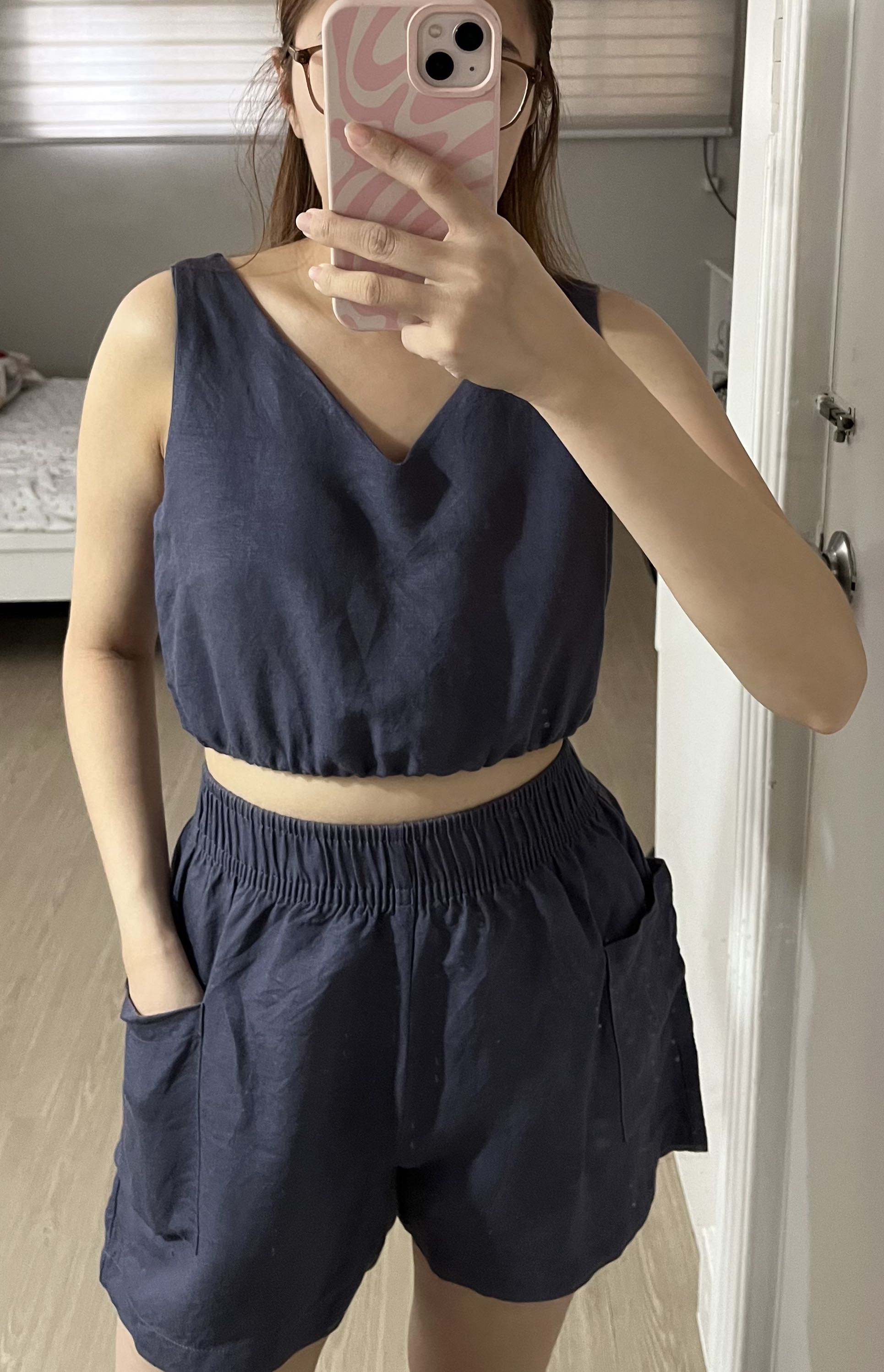 Navy blue coords, Women's Fashion, Dresses & Sets, Sets or Coordinates ...