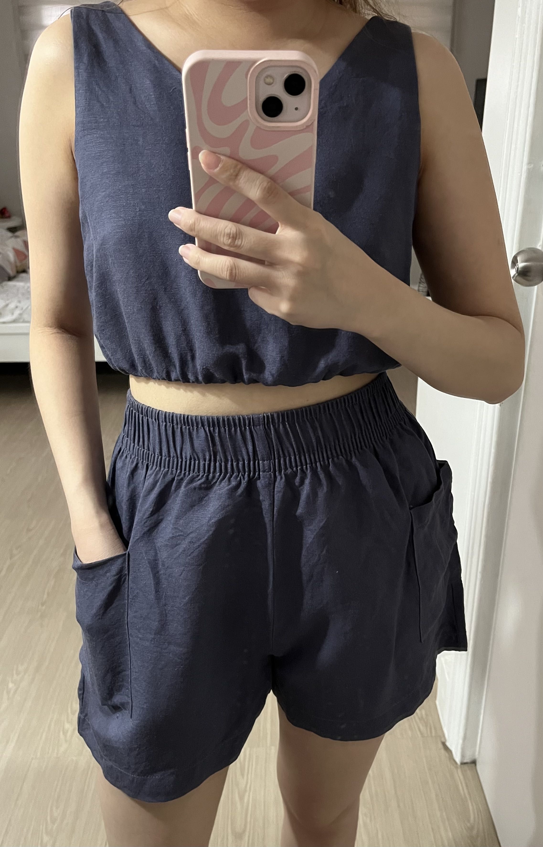 Navy blue coords, Women's Fashion, Dresses & Sets, Sets or Coordinates ...