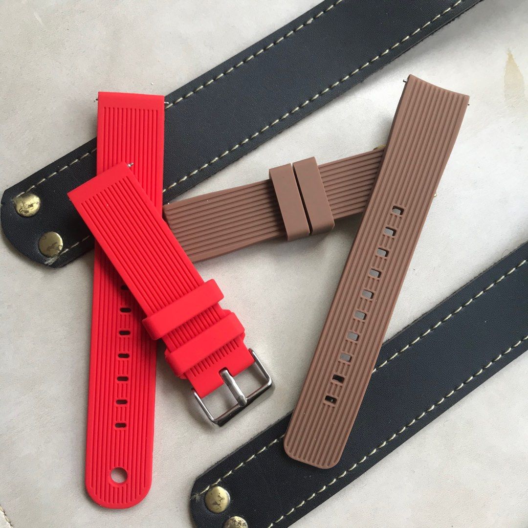 New 20mm high quality soft silicone rubber watch strap for rolex omega ...