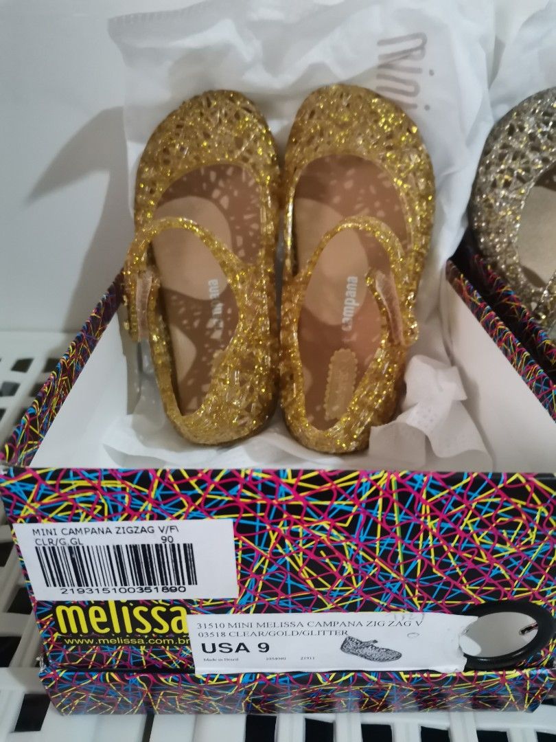 NEW Original Mini Melissa Campana Gold s9, Babies & Kids, Babies & Kids ...