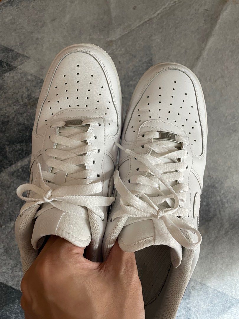 Nike OG White Air Force 1s, Men's Fashion, Footwear, Sneakers on Carousell