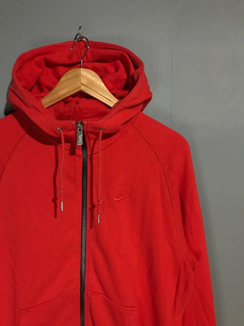 Nike Side Swoosh Logo Zip Jacket, Men's Fashion, Tops & Sets, Hoodies ...