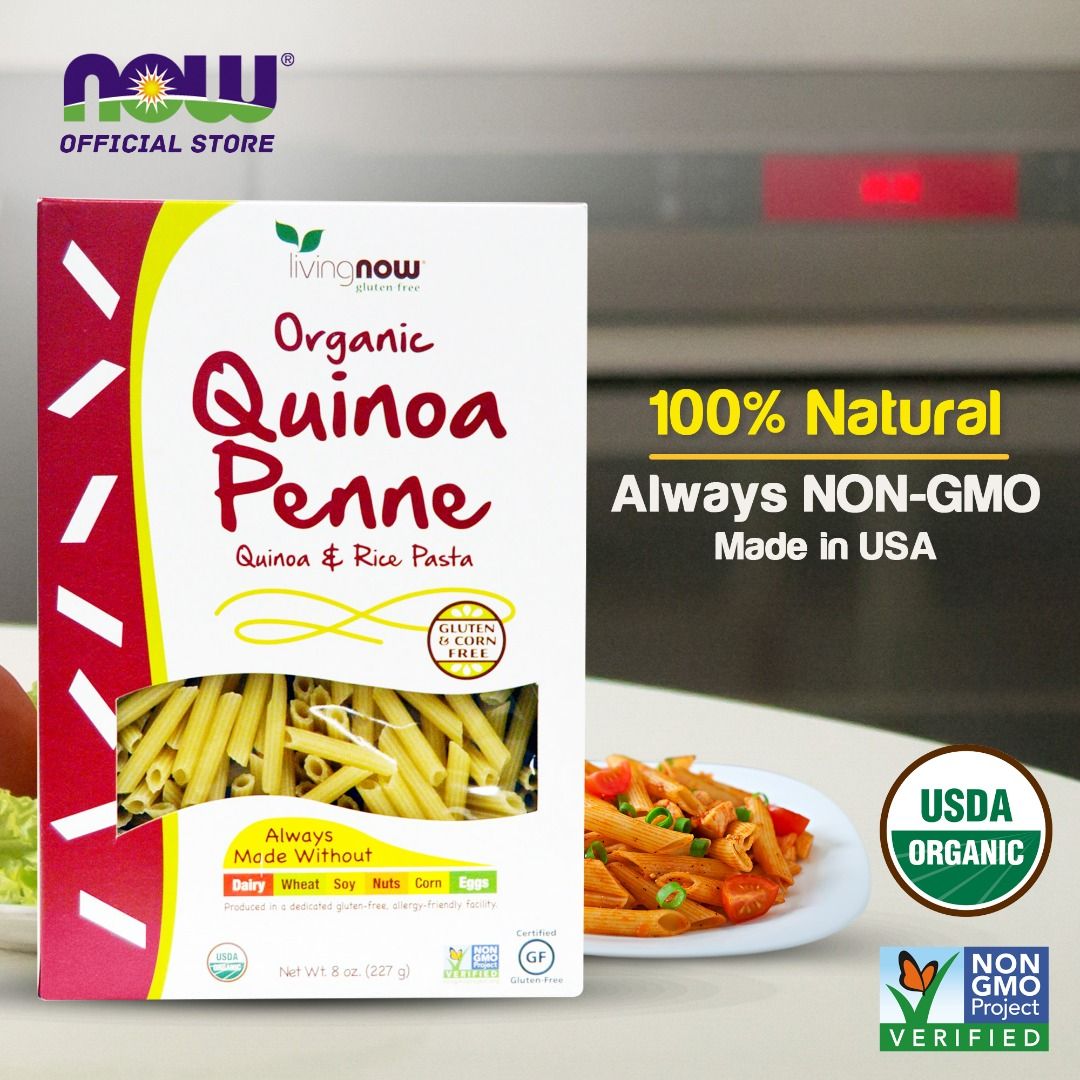 NOW Foods, Organic Quinoa Pasta, Food & Drinks, Rice & Noodles on Carousell