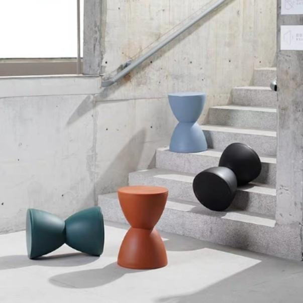 OBELIA Contemporary Accent Stool / Side Table, Furniture & Home Living ...