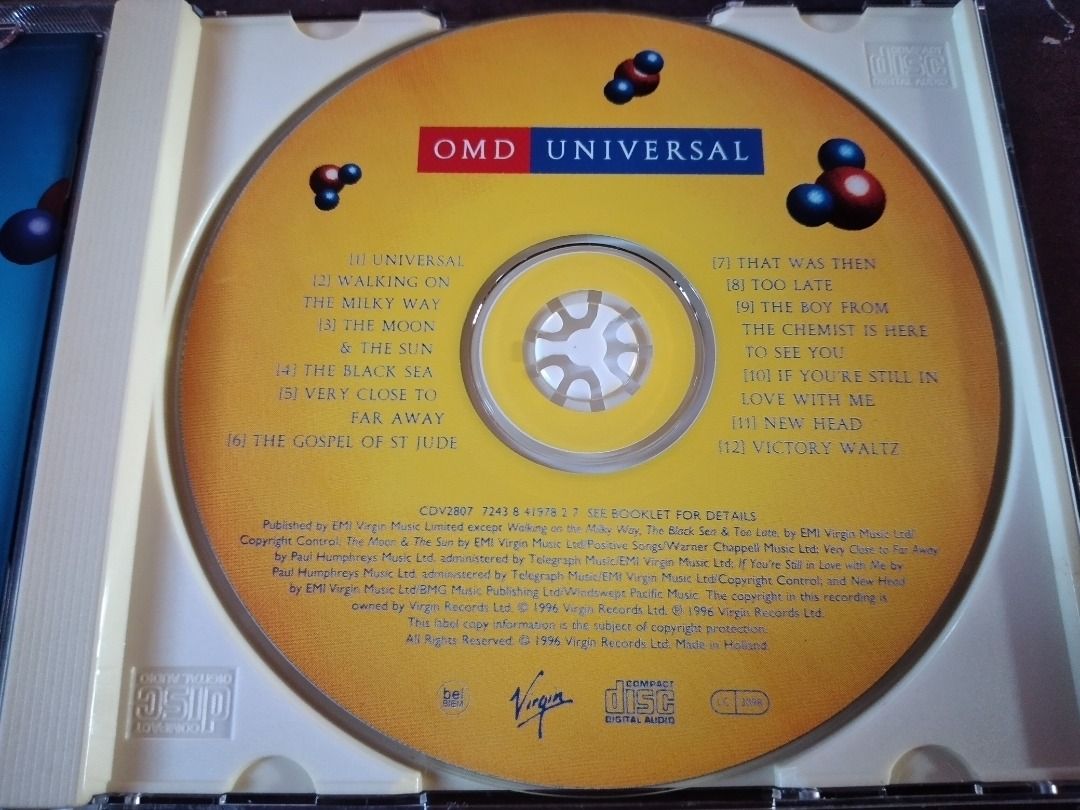 ORCHESTRAL MANOEUVRES IN THE DARK (OMD) - Universal CD New Wave ...