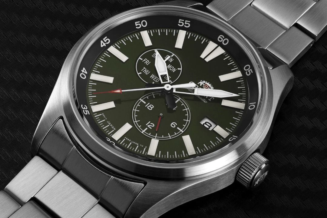Orient Defender II 2nd Generation Green Dial Stainless Steel Automatic ...