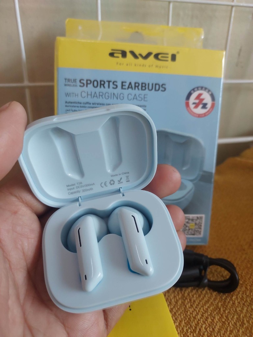 original bluetooth earbuds awei t36, Audio, Earphones on Carousell