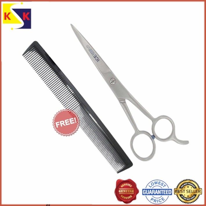 Original ice tempered stainless barber cutting scissors 7.5, Beauty ...