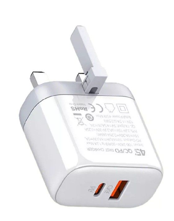 Original LDNIO A2526C 45W Fast Wall Charger PD QC USB Port Charger ...
