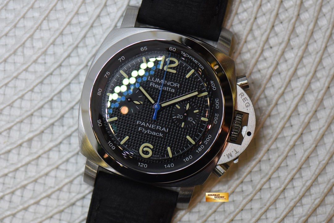 PANERAI LUMINOR 1950 FLYBACK REGATTA CHRONOGRAPH 44mm STEEL AUTOMATIC ...