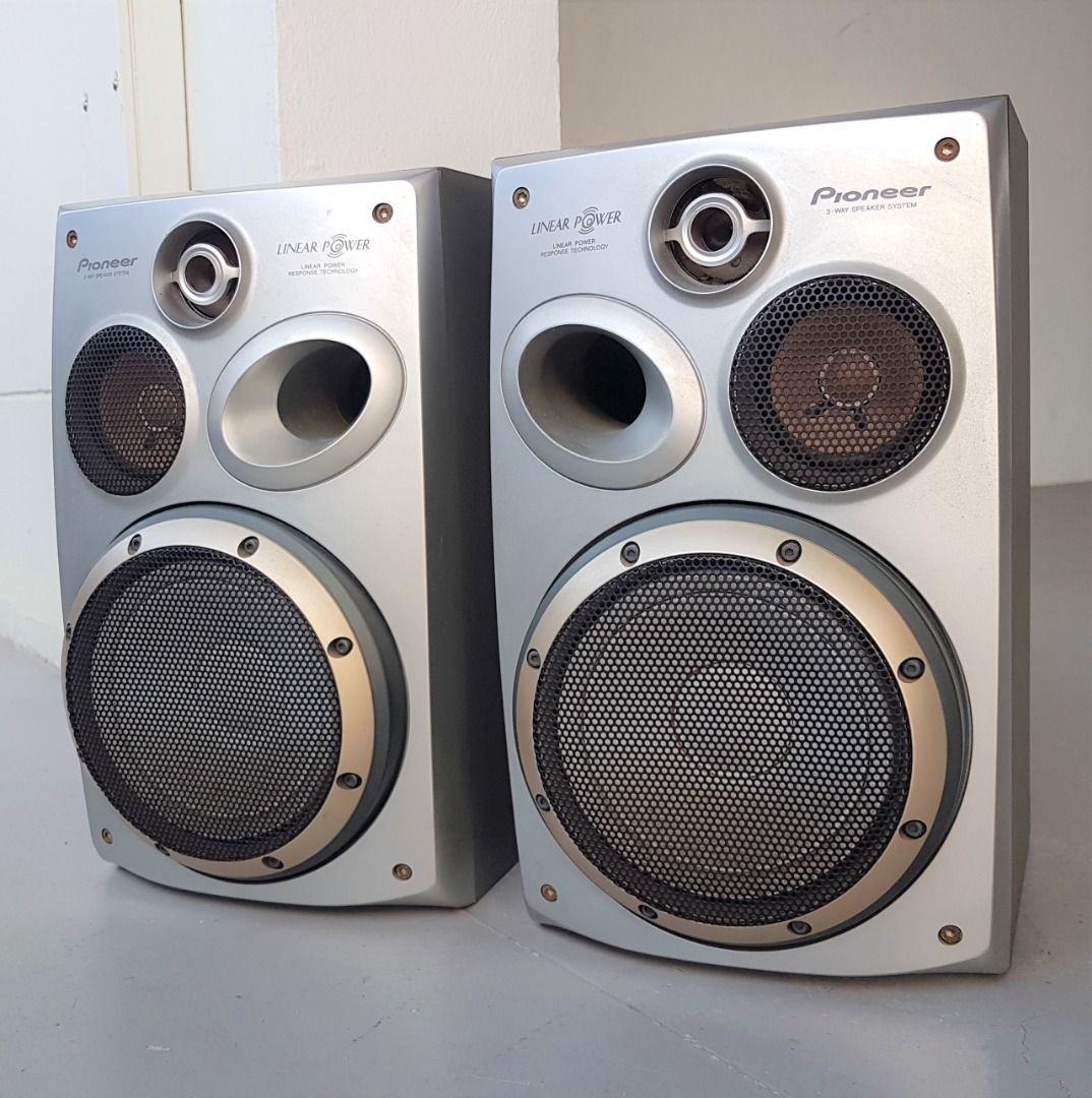 Pioneer 3-Way Speaker System, S-VS99V, 120 Watts, JAPAN, Linear Power ...
