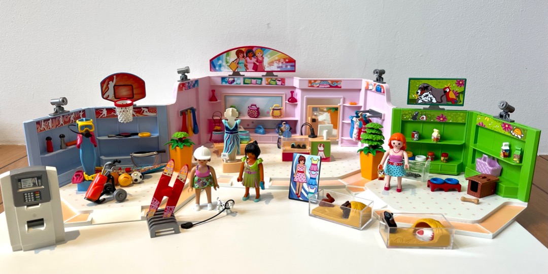 PLAYMOBIL Shopping Plaza Building Set, Hobbies & Toys, Toys & Games on ...