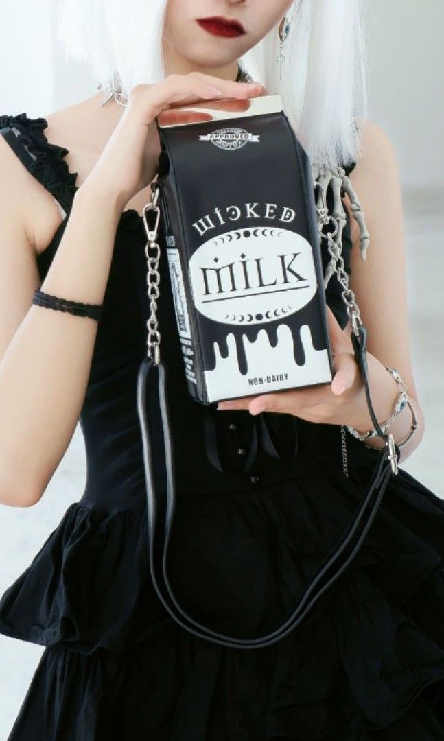 (PO) Goth wicked milk shoulder bag, Women's Fashion, Bags & Wallets ...