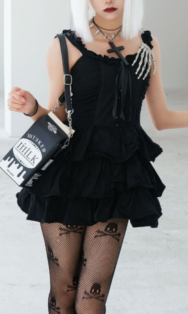 (PO) Goth wicked milk shoulder bag, Women's Fashion, Bags & Wallets ...