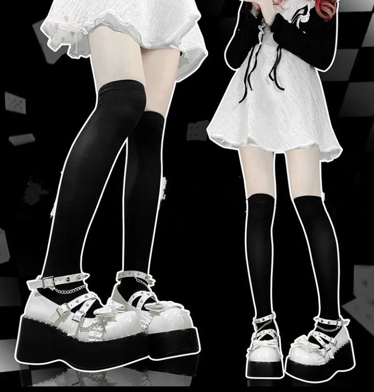 (PO) Gothic Lolita Y2k wedges, Women's Fashion, Footwear, Wedges on ...