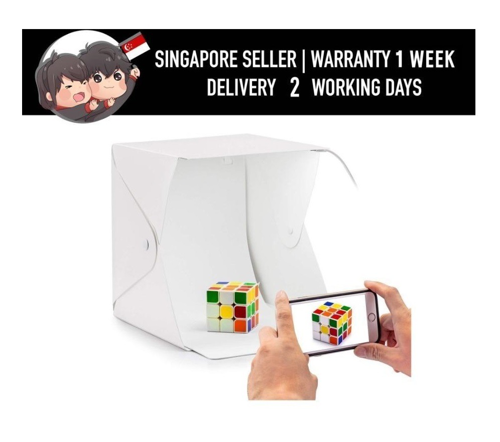 Portable Folding Lightbox Photography Photobox (23cm), Portable Photo Studio Mini Shooting Tent ...