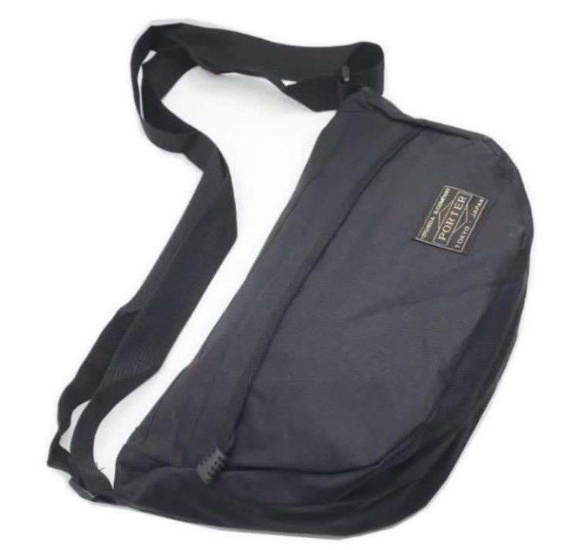 Porter men crossbody sling bag in black, Men's Fashion, Bags, Sling ...